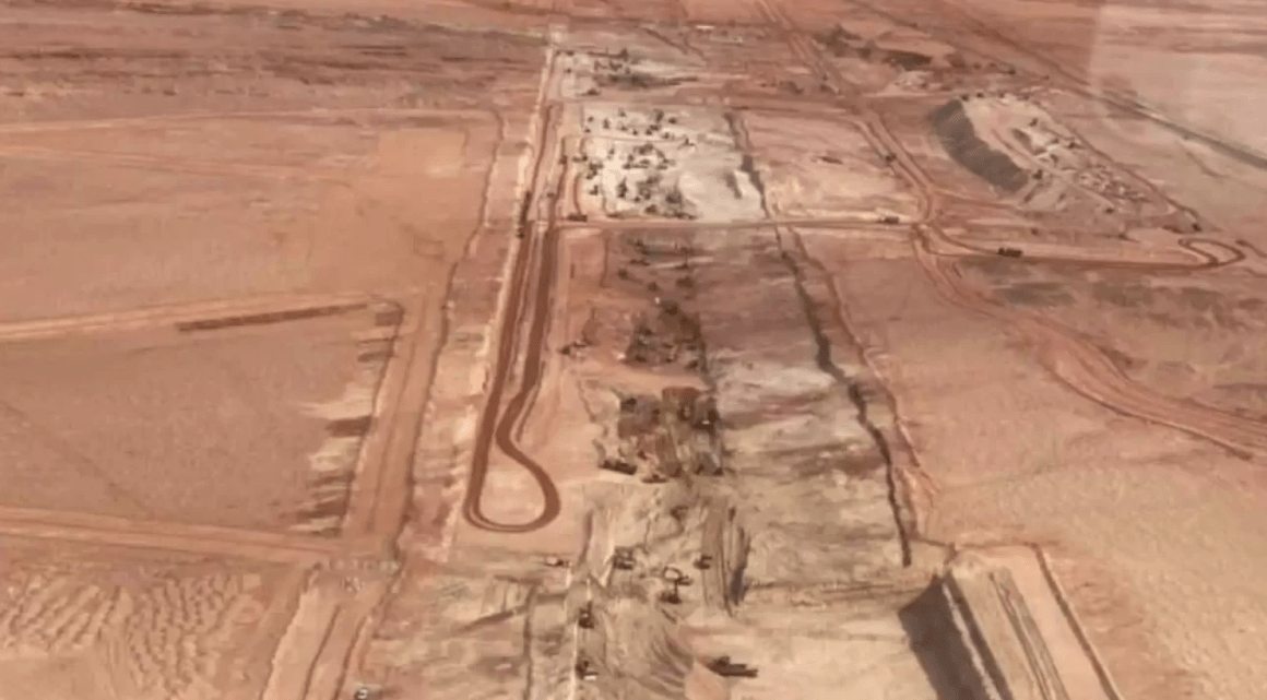 Arabia Saudita: nuevas imágenes de la construcción de The Line