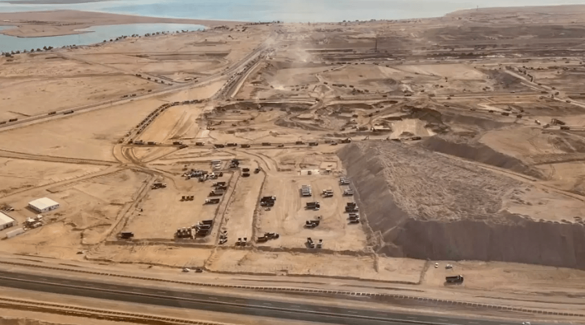 Arabia Saudita: nuevas imágenes de la construcción de The Line