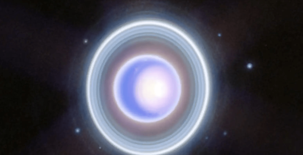 Así son los anillos de Urano que logró captar el telescopio James Webb