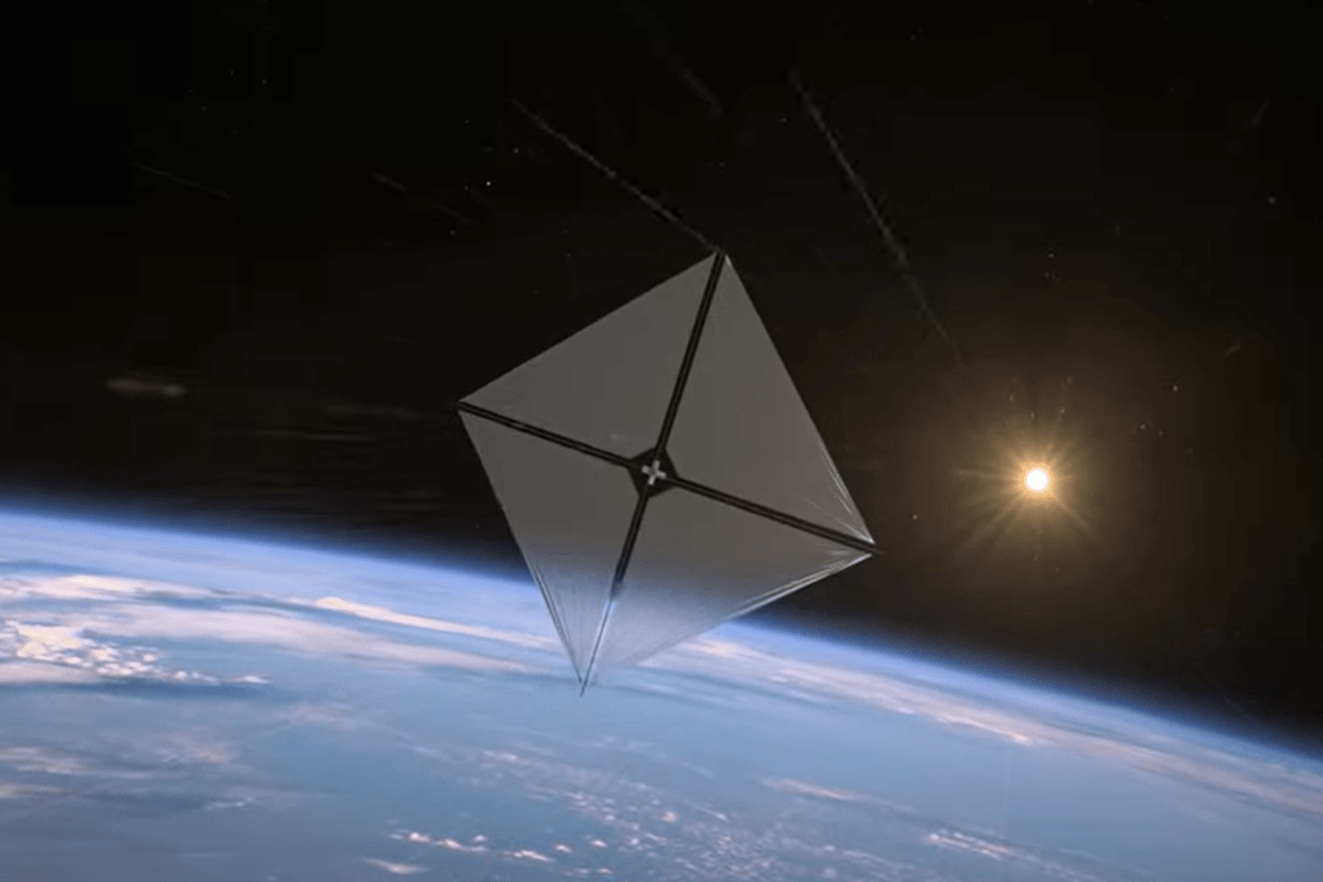 La NASA mostró la primera foto de la vela solar gigante en el espacio