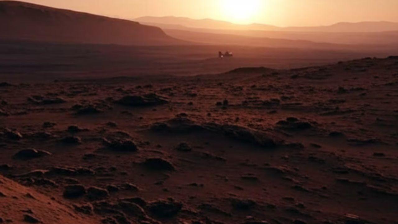 La NASA logró tomar una foto de la puesta del Sol en Marte
